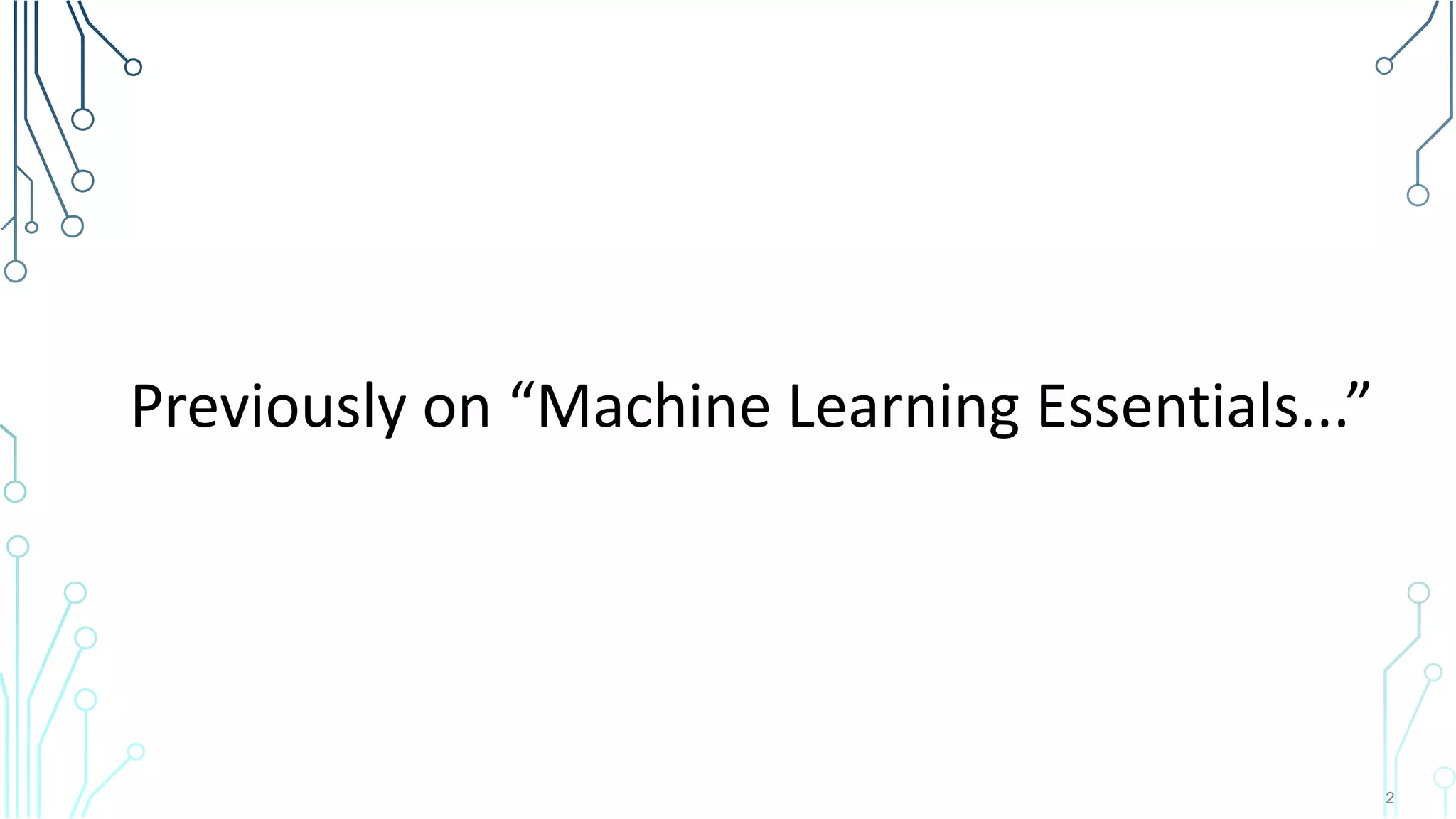 Machine Learning Essentials Demystified part2 | Big Data Demystified | PPT