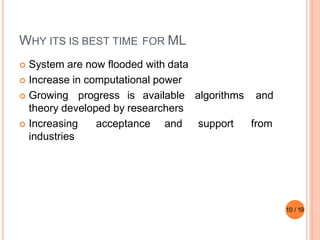 Ml introduction | PPTX