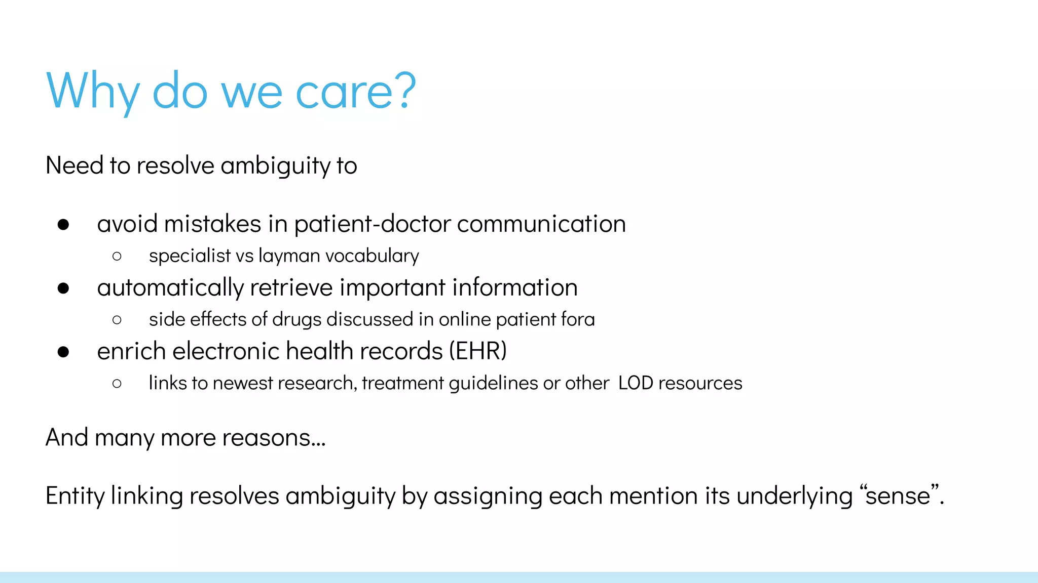Biomedical Entity Linking Introduction Approaches Challenges Ppt
