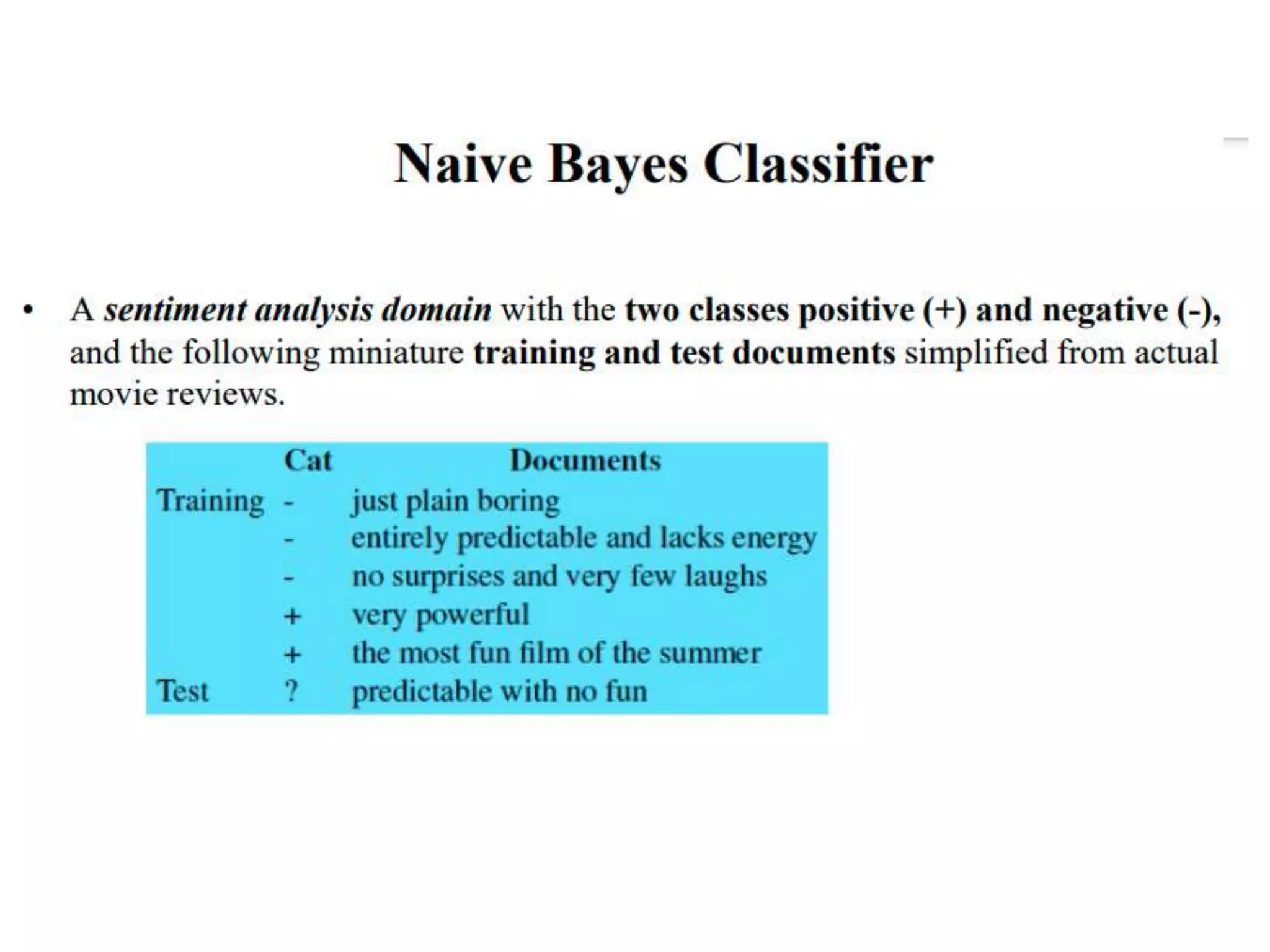 Ml nb-text-classification-movie-review-example | PPT