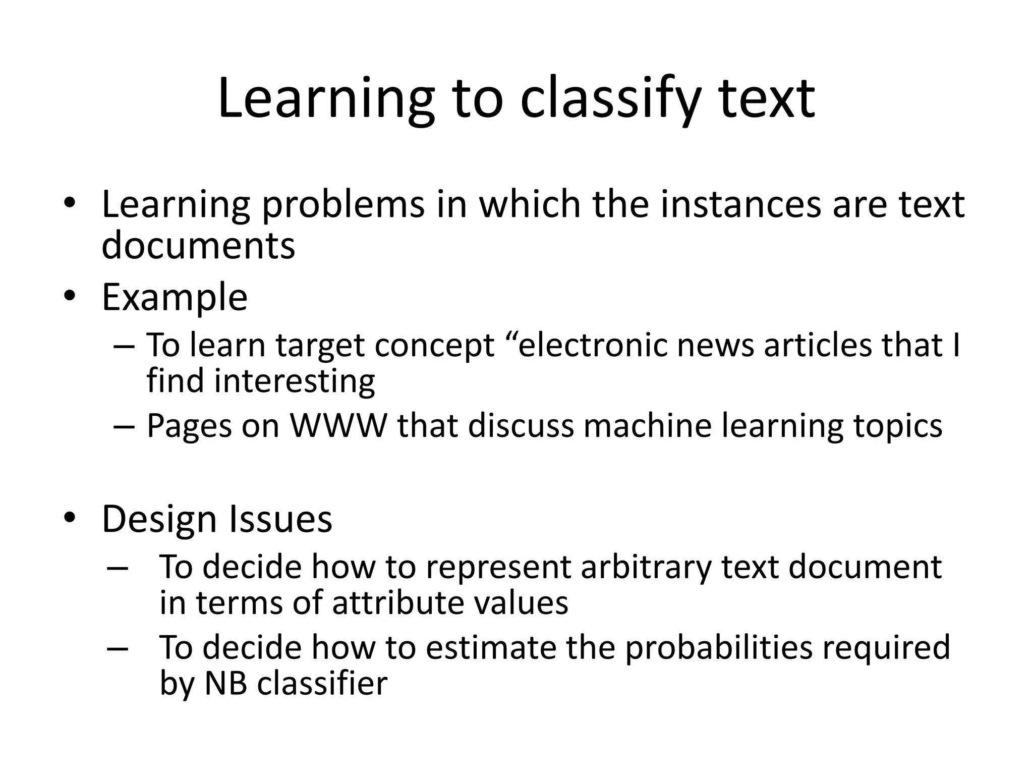 Ml nb-text-classification-movie-review-example | PPT
