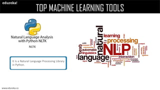 Top Machine Learning Tools and Frameworks for Beginners | Edureka | PPT