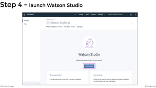 Machine Learning on IBM Watson Studio | PDF