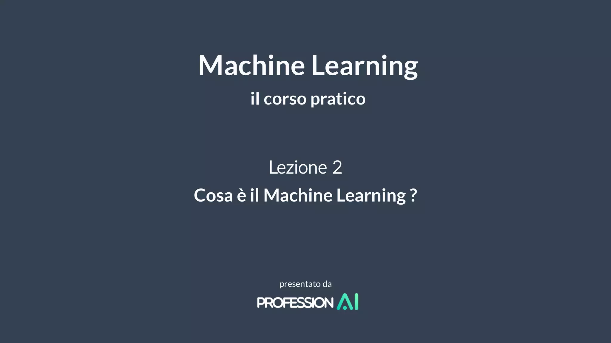 Machine Learning con Python: l'introduzione | PPT