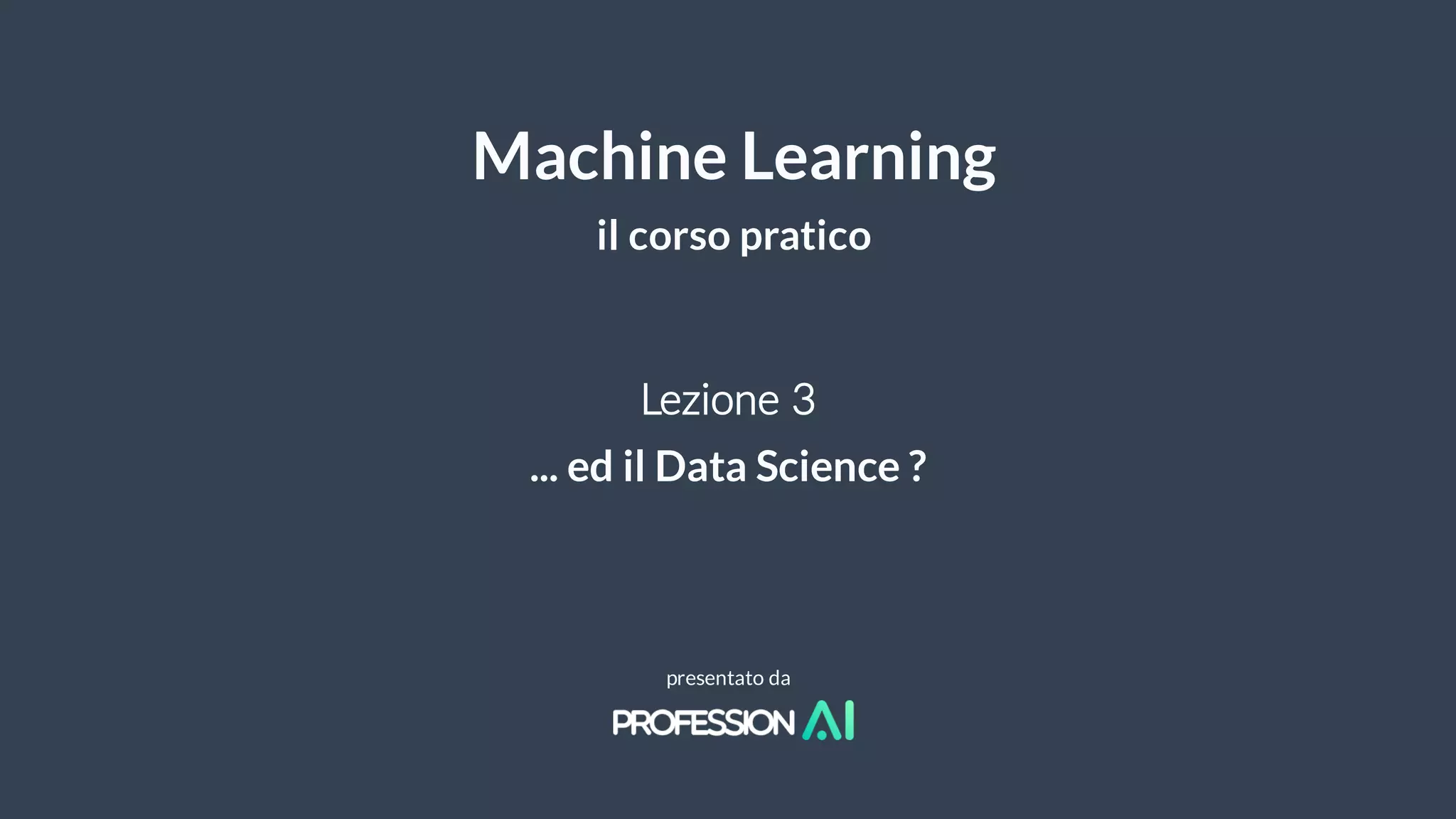 Machine Learning con Python: l'introduzione | PPT