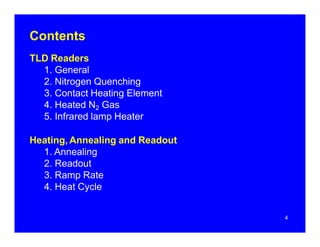 Thermoluminiscent Dosimetry-Principle, Charateristics, and Applications ...