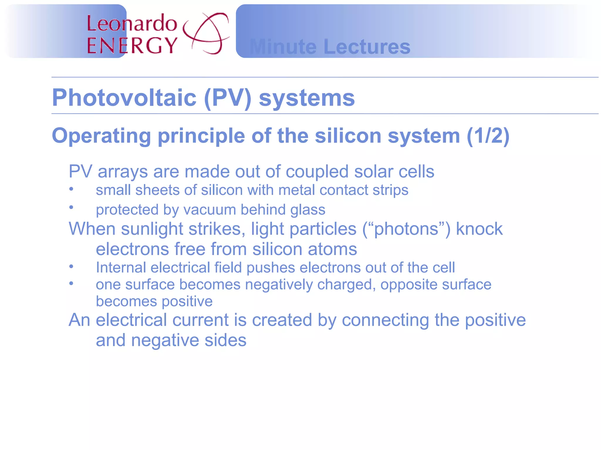 Photovoltaic Systems | PPT