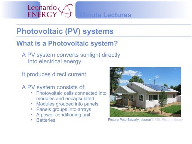 Photovoltaic Systems | PPT | Power and Energy Industry | Industries