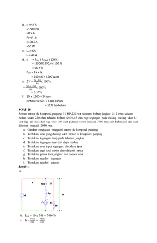 contoh soal motor dc | DOCX