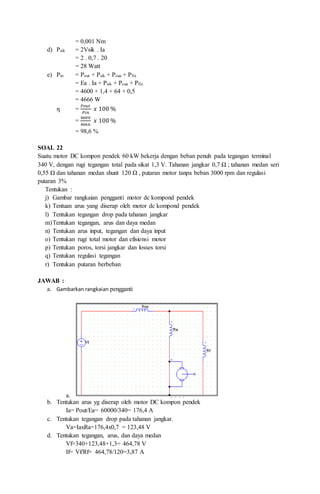 contoh soal motor dc | DOCX
