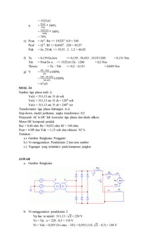 contoh soal motor dc | DOCX