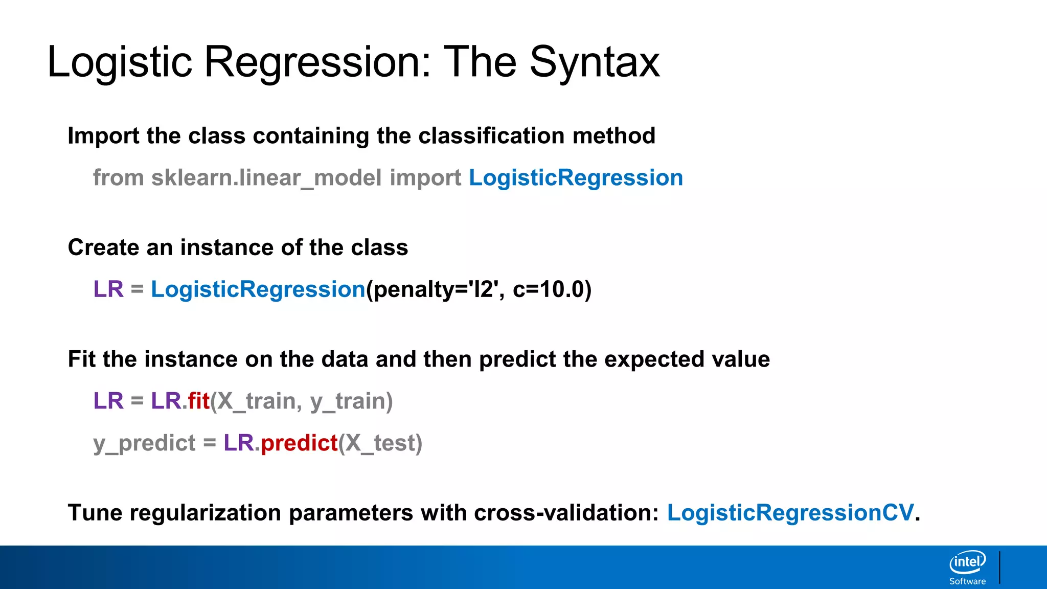 Ml3 logistic regression-and_classification_error_metrics | PPTX