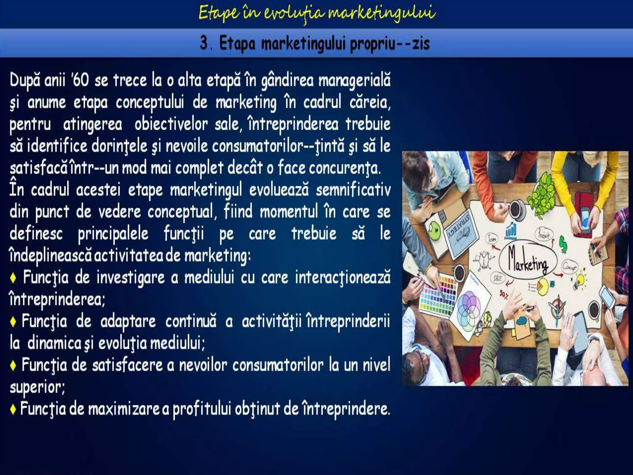 Etape in evolutia marketingului | PPTX