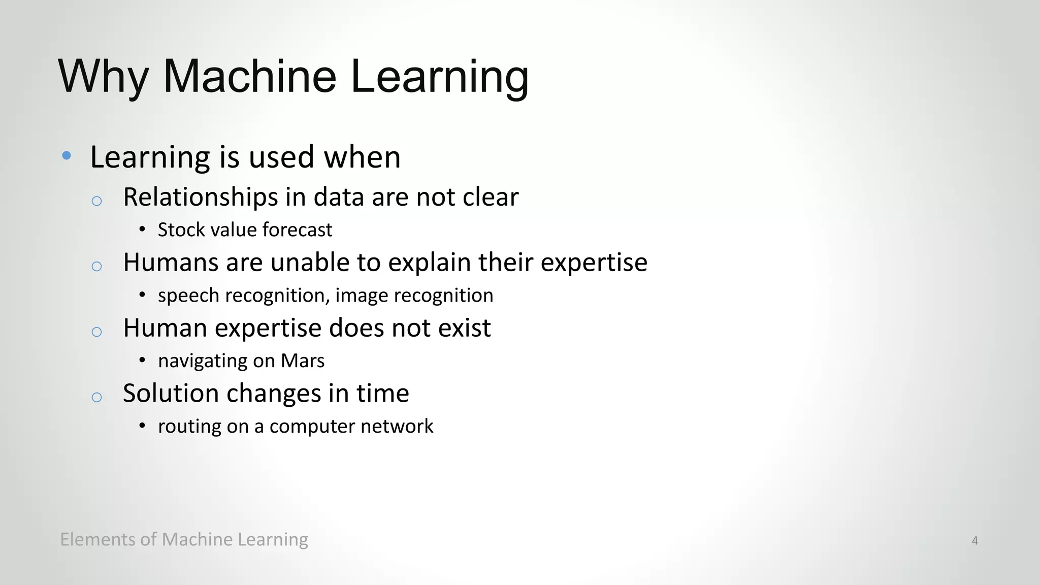 Machine Learning in AI | PPT