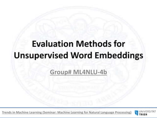 Machine learning for natural language understanding | PPTX
