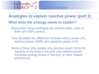 Explaining reactive power - 4 further analogies | PPT