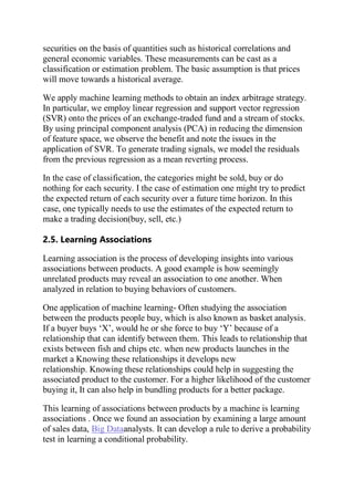 Applications of machine learning | PDF