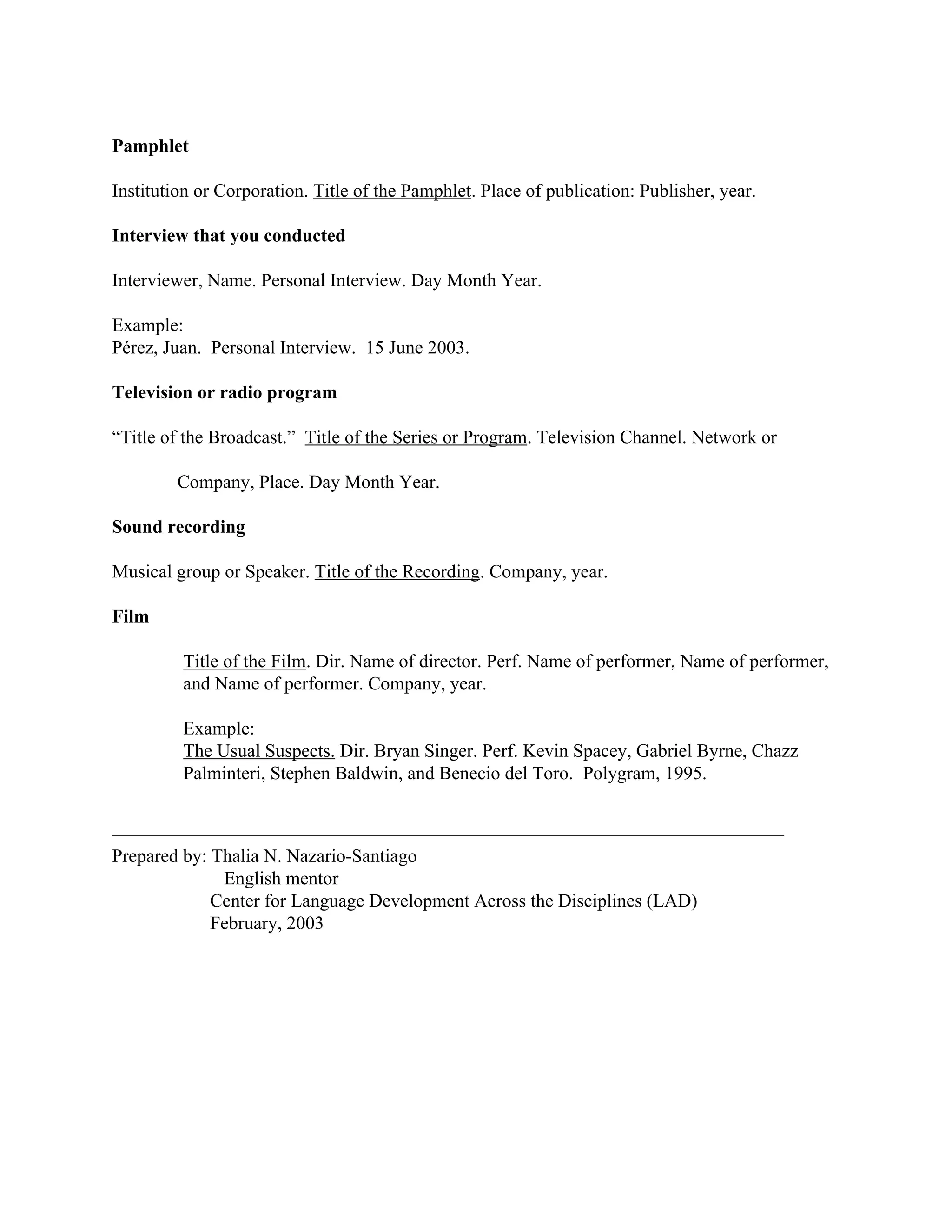 MLA Style Guide – Citations and Quotations | PDF