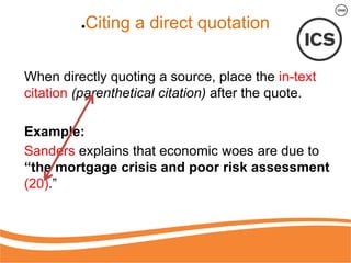 MLA Citation Workshop | PDF