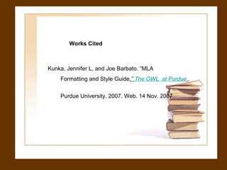 MLA 7th ed | PPT