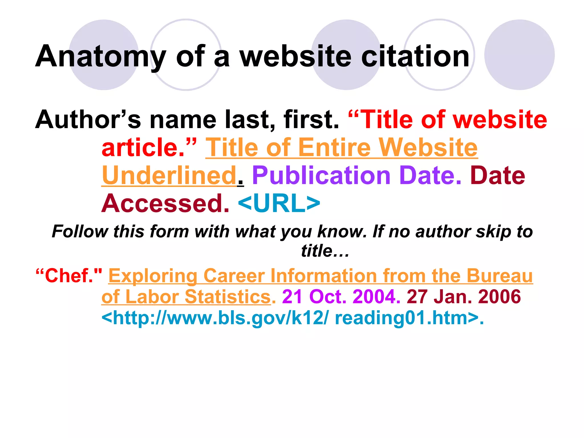 MLA Book Citations Only | PPT