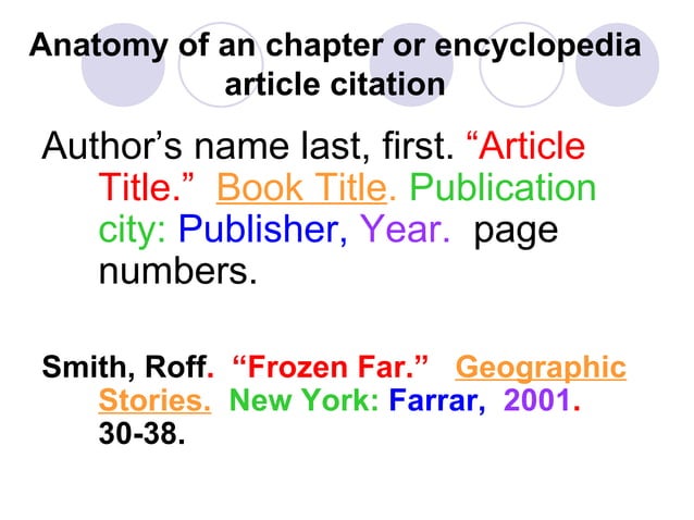 MLA Book Citations Only | PPT