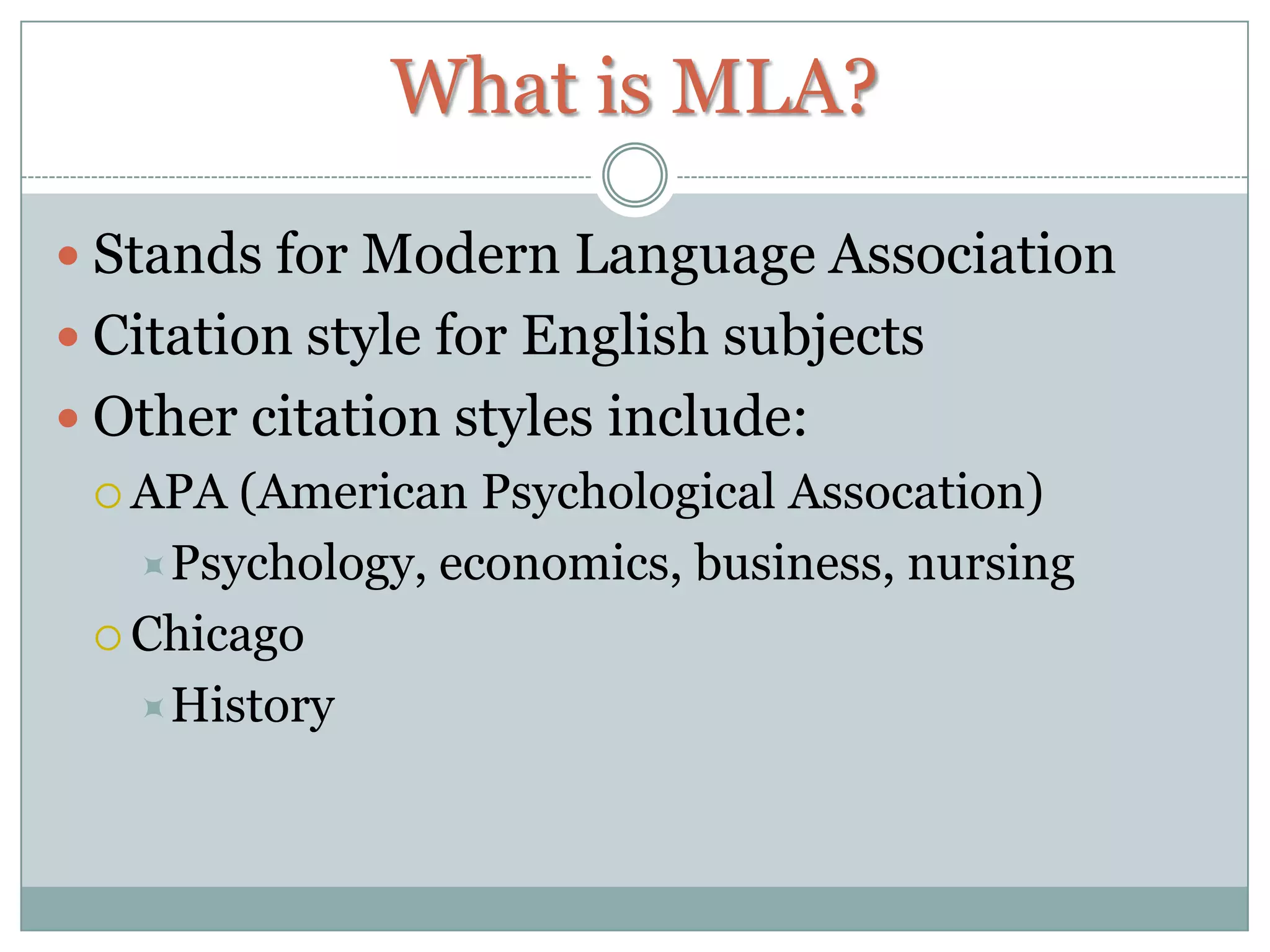 MLA Citations | PPTX