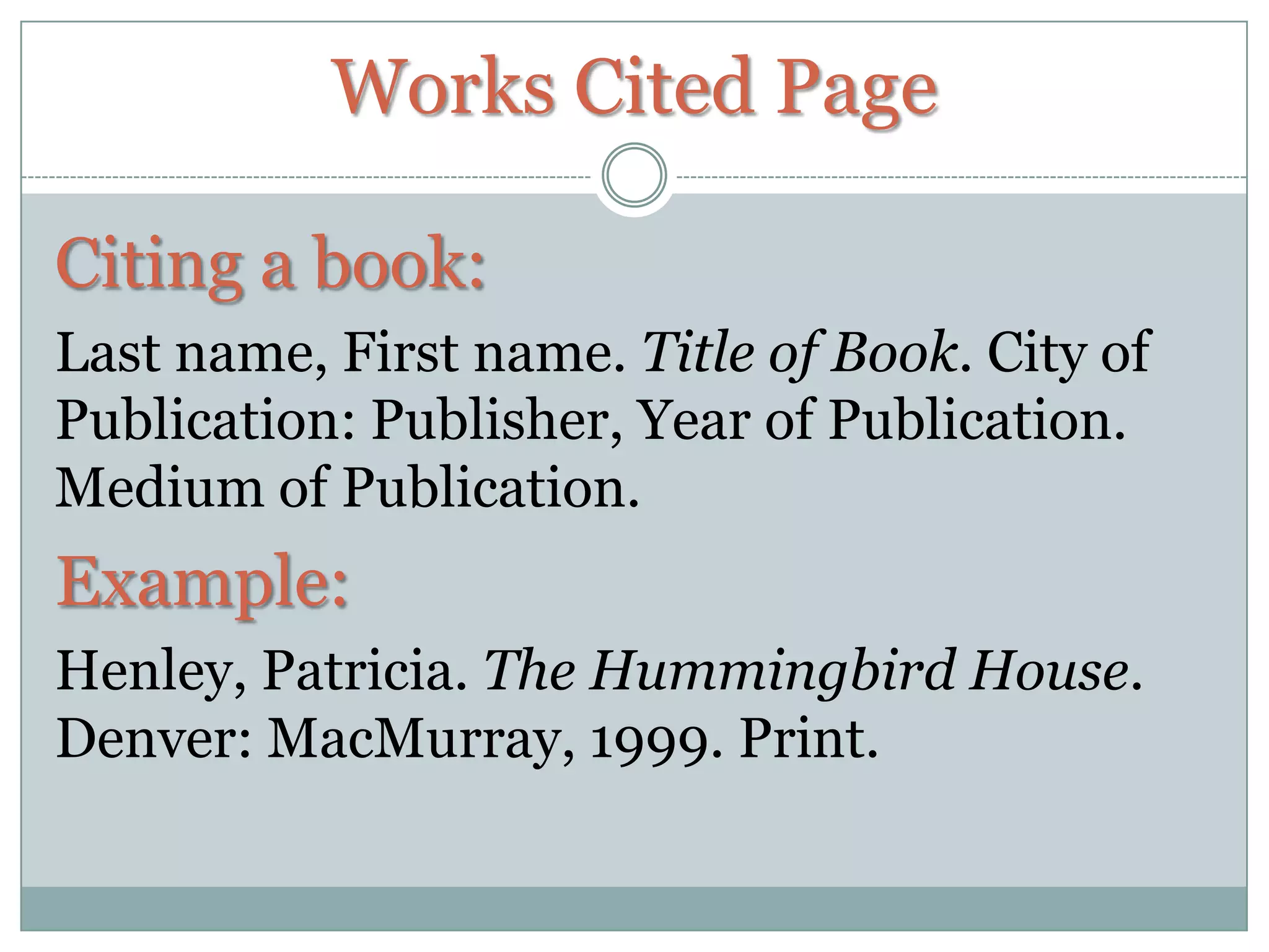 MLA Citations | PPTX