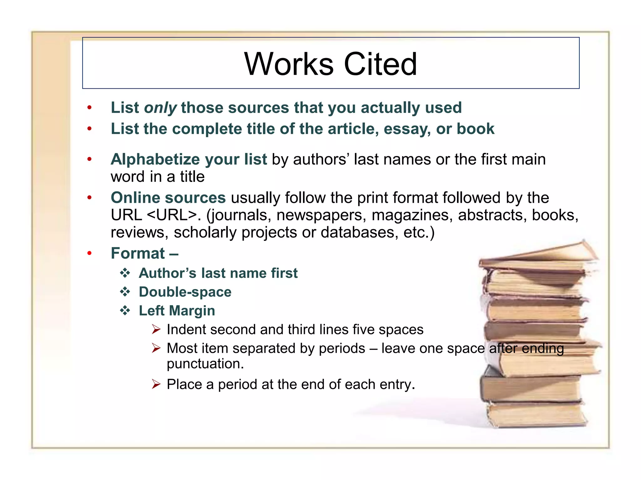 MLA Citation Style | PPT