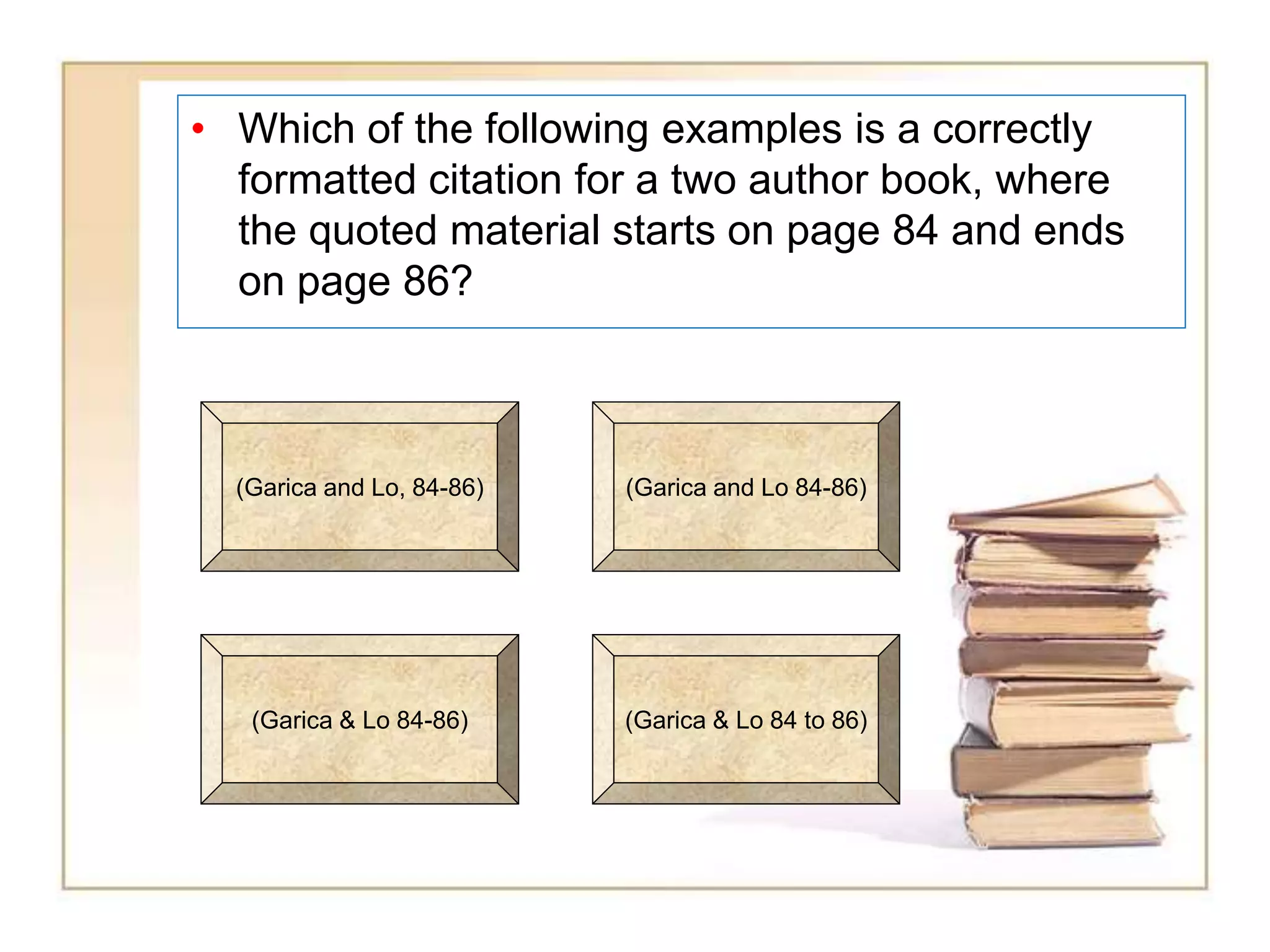 MLA Citation Style | PPT