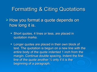 MLA Formatting (revised) | PPT