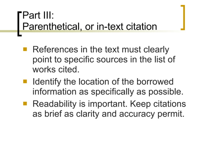 MLA Citation Style | PPT