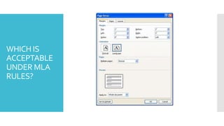 Modern Languages Association (MLA) MUST KNOWS | PPT