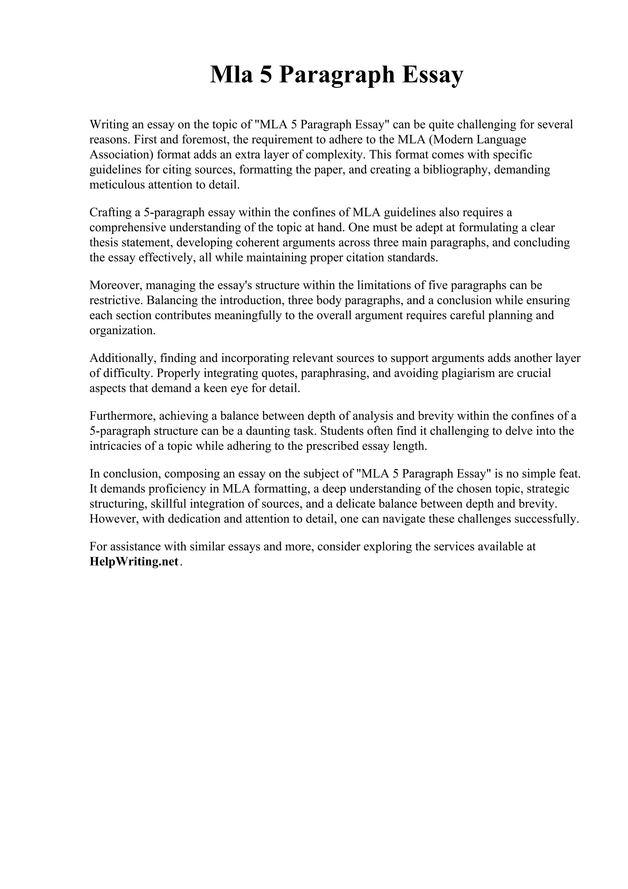 Mla 5 Paragraph Essay.pdf