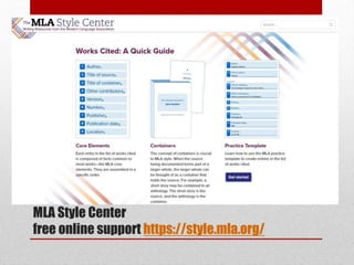 MLA 8th Edition Presentation | PPT