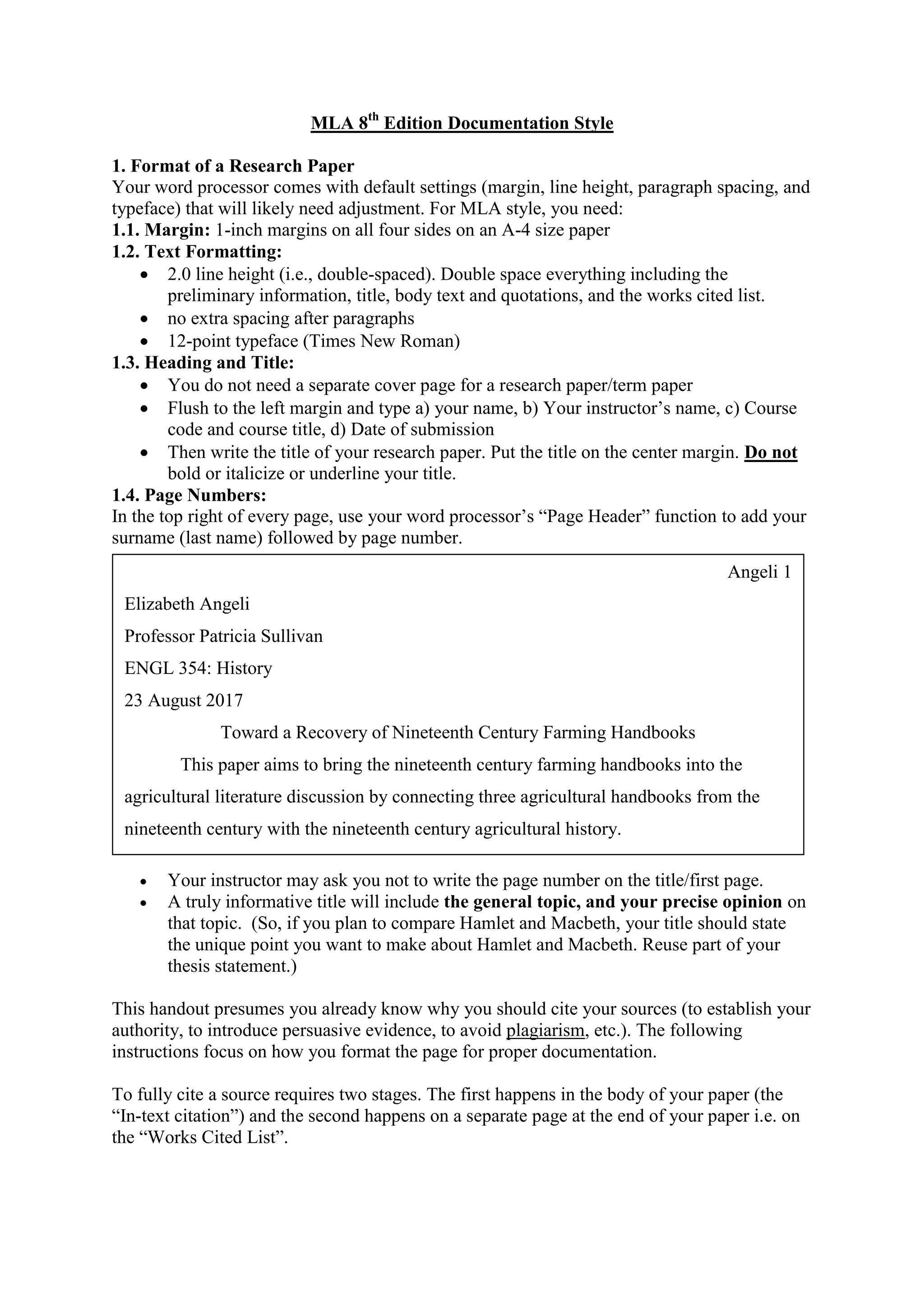 Mla 8th edition | PDF