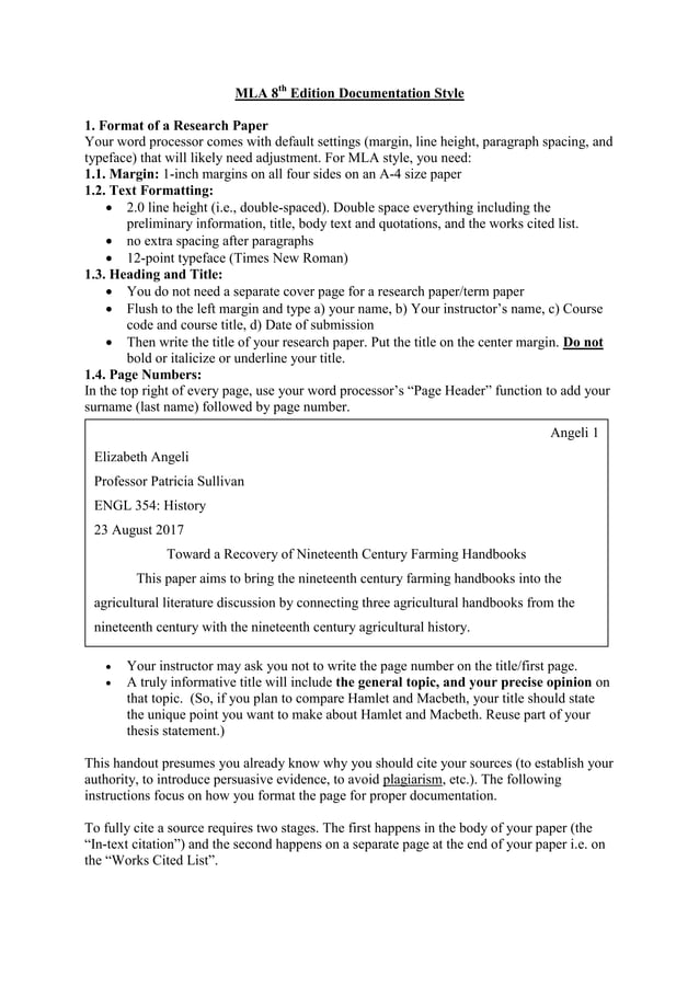 Mla 8th edition | PDF