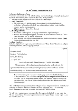 Mla 8th edition | PDF