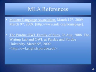 MLA, APA | PPTX