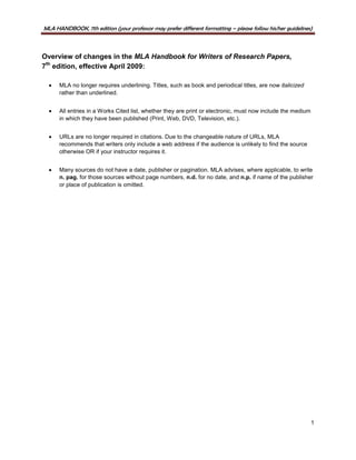 MLA Style Citation Guide | PDF