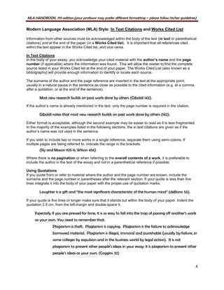 MLA Style Citation Guide | PDF