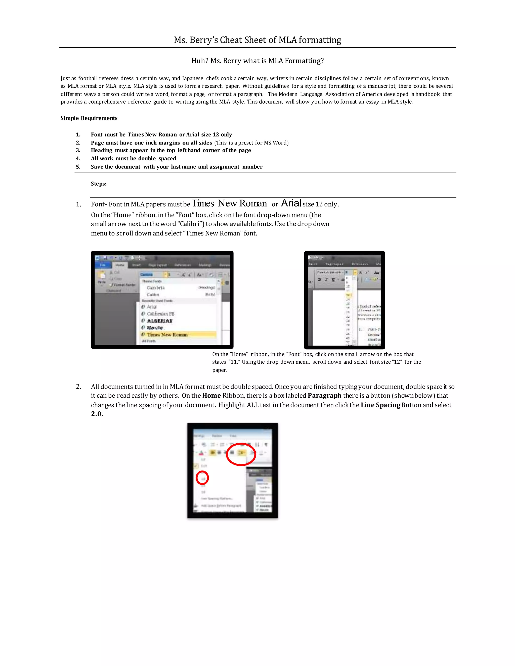MLA formatting | PDF