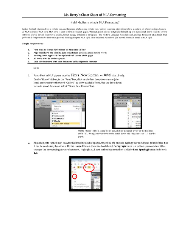 MLA formatting | PDF