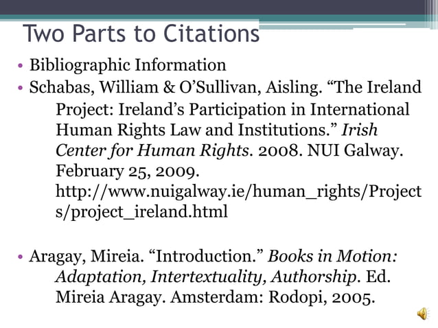 Mla Citation | PPT
