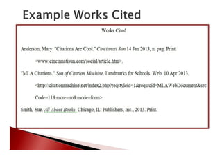 MLA Citation | PPT