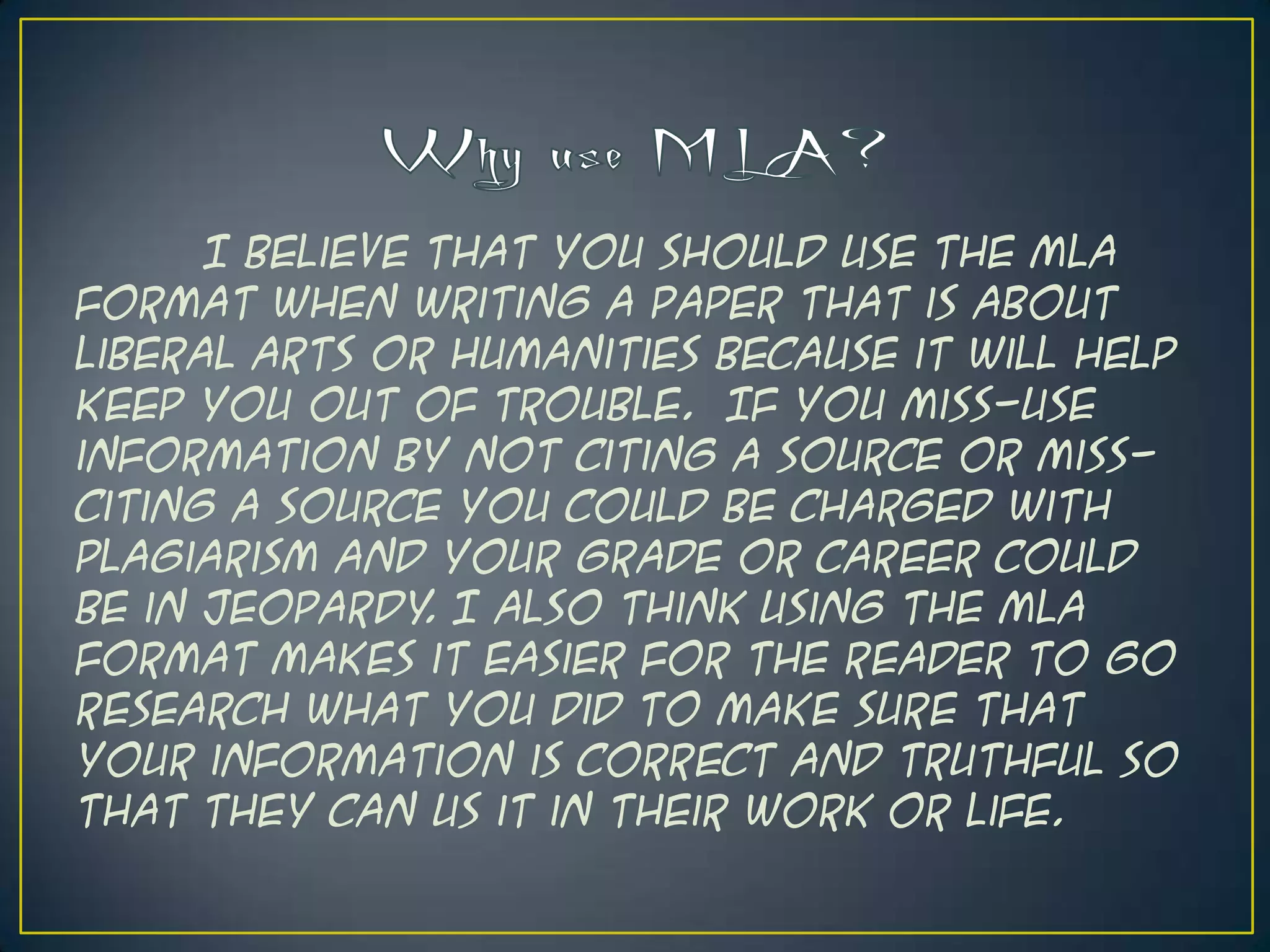 MLA citation | PPT