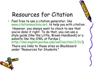 MLA Citations | PPT