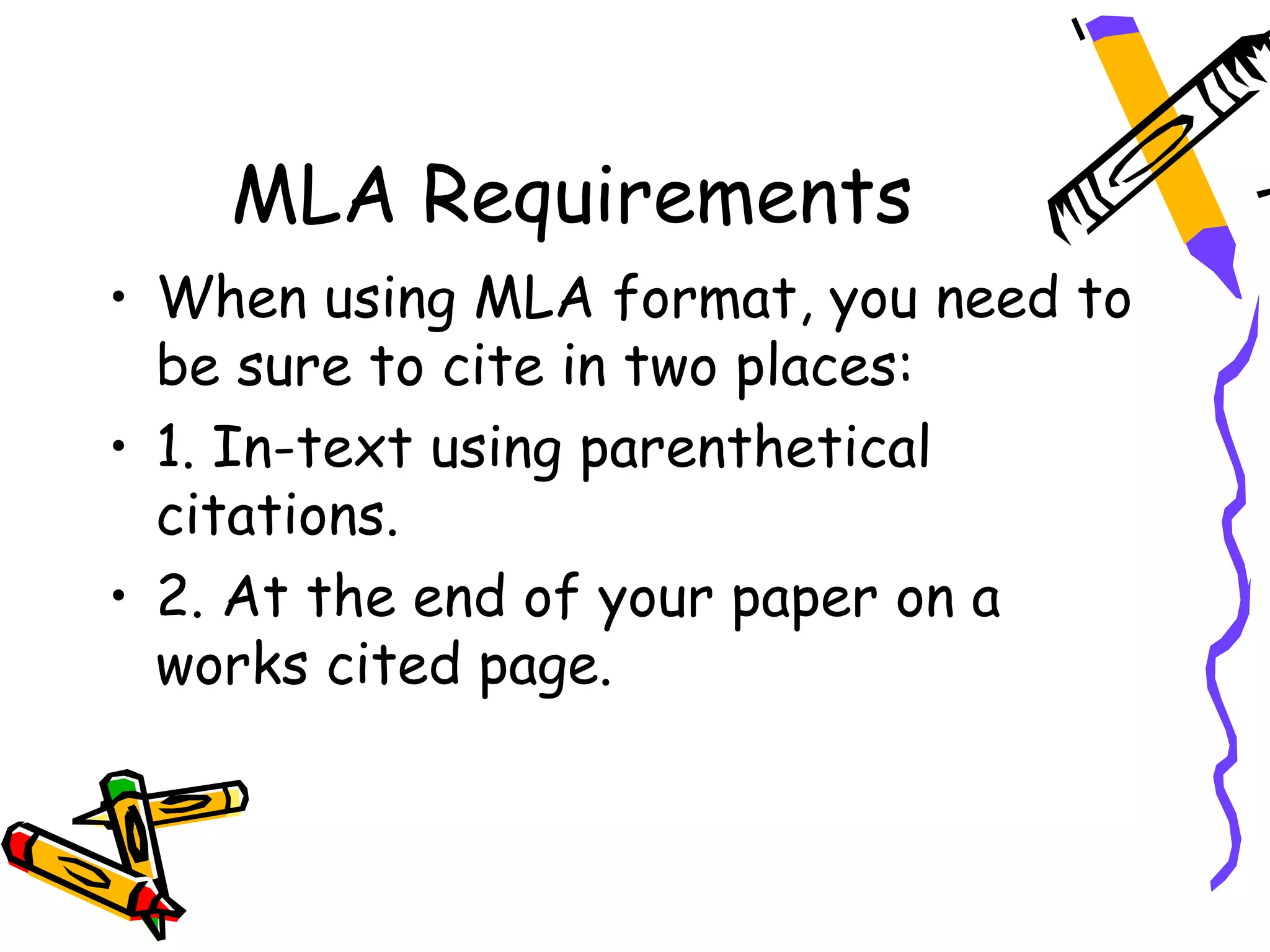 MLA Citations | PPT