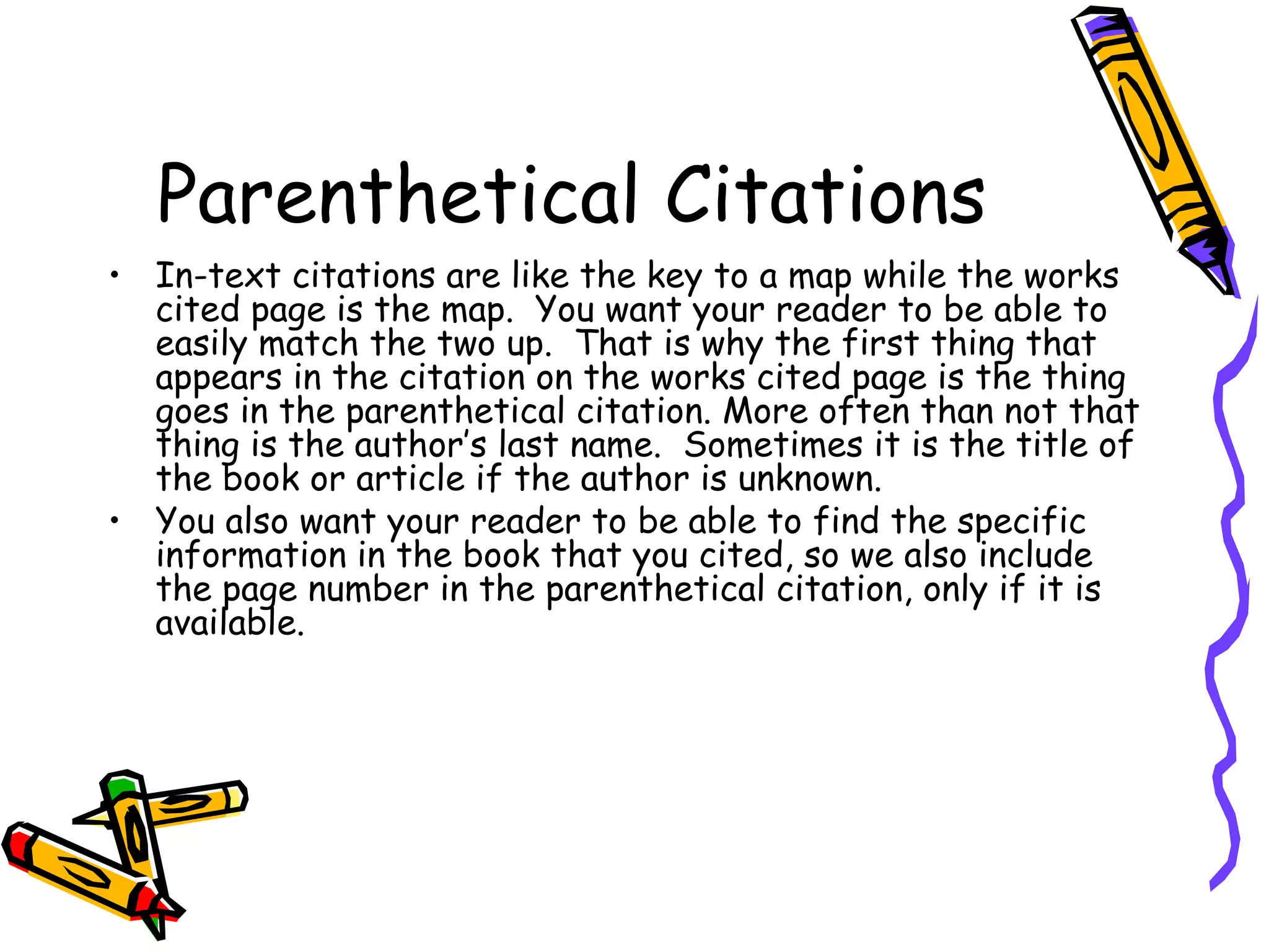 Mla Citations for ENG 101 | PPT