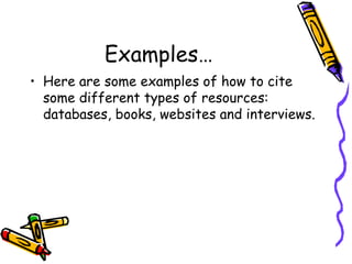 Mla Citations for ENG 101 | PPT